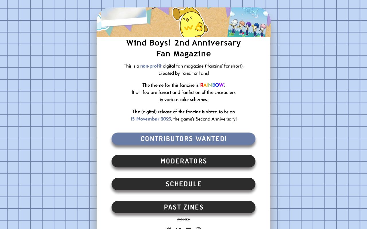 Wind Boys! 2nd Anniversary Fanzine